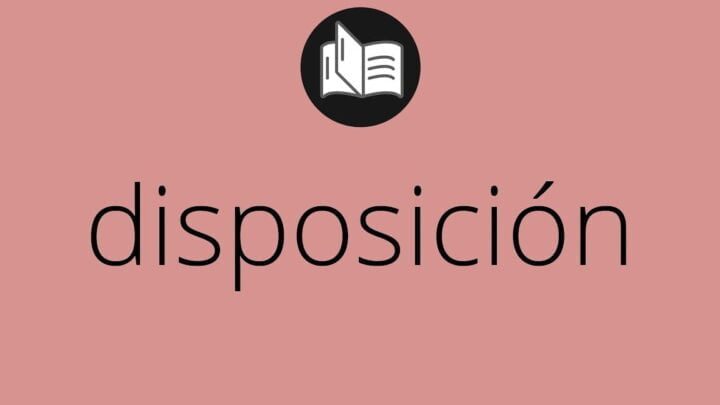 Disposición - Qué Es, Definición Y Concepto