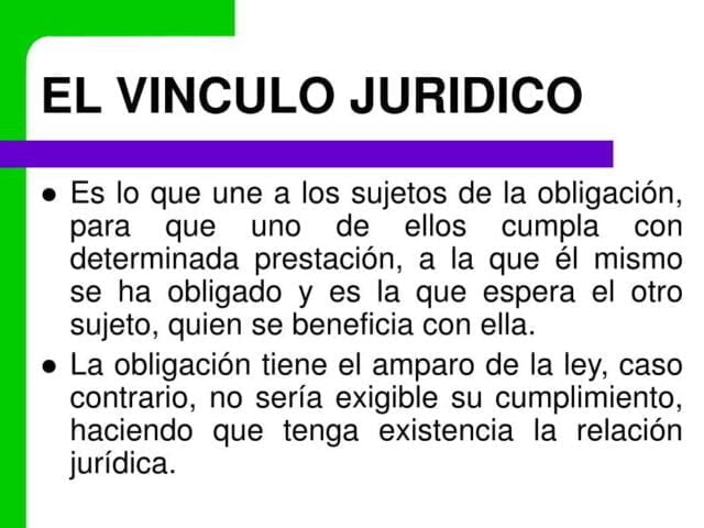 Vínculo Jurídico - Qué Es, Definición Y Concepto