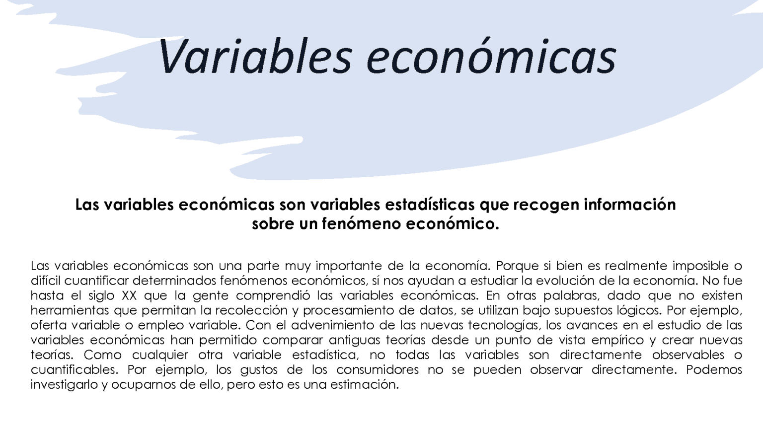 Variables Económicas - Qué Es, Definición Y Concepto